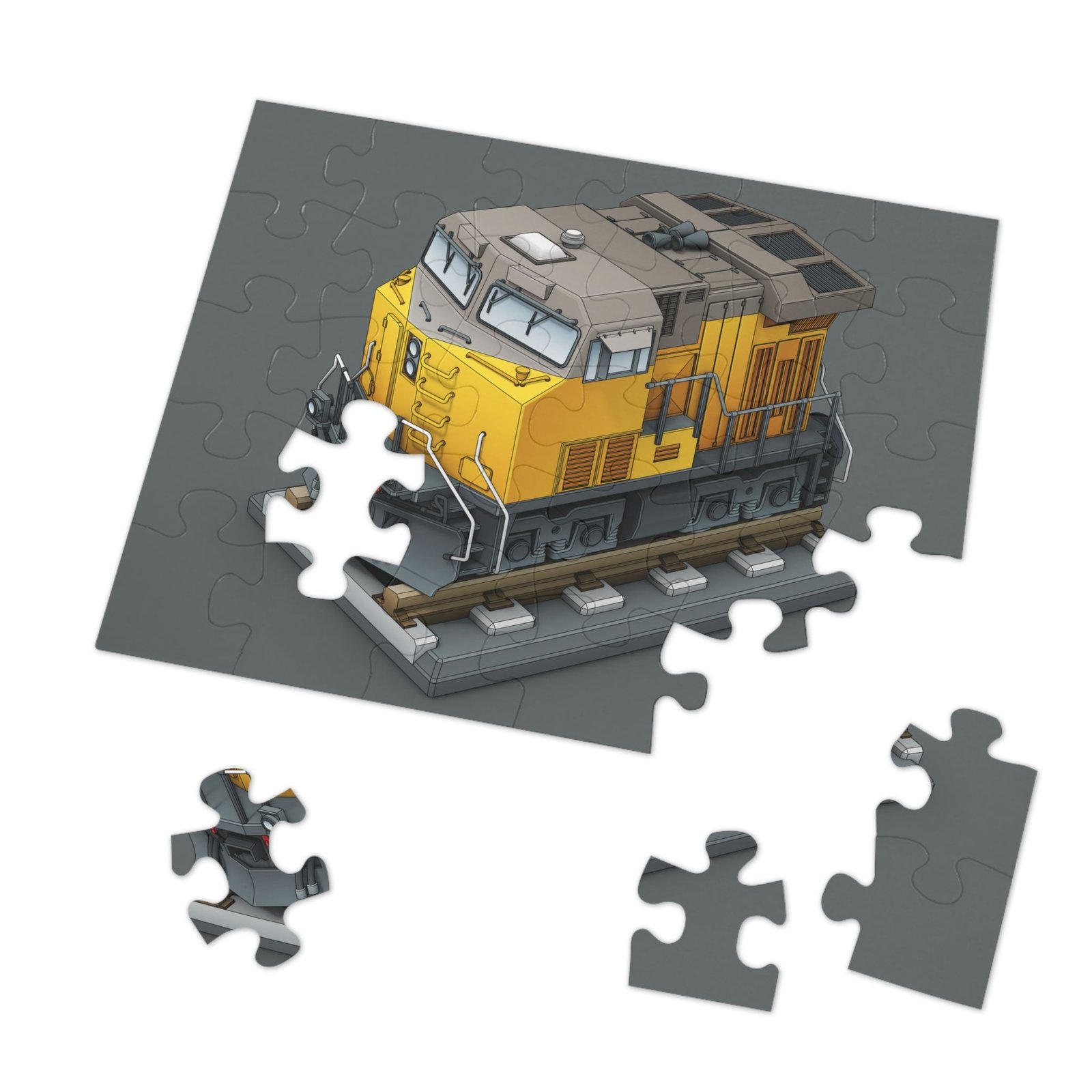 Locomotive Art Jigsaw Puzzle (30, 252-Piece) - Train Enthusiasts Game ...